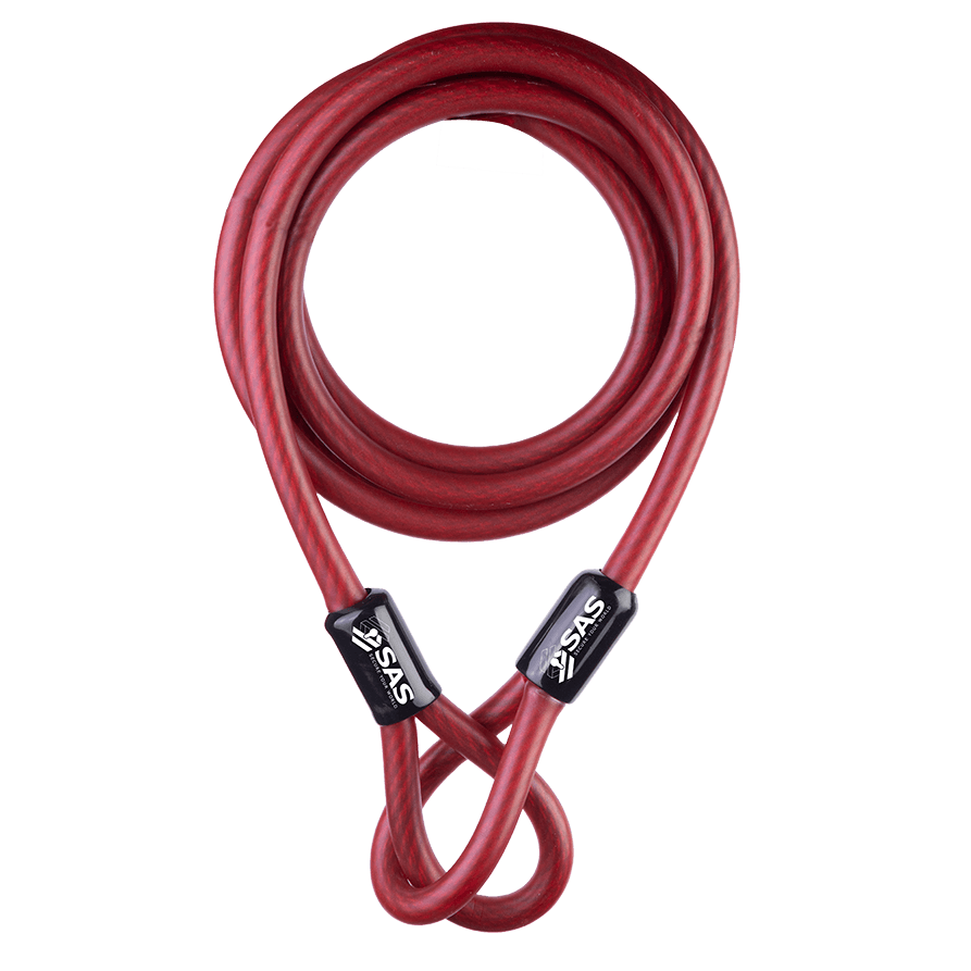 SAS 12mm Steel Braided Security Cable – Double Loop